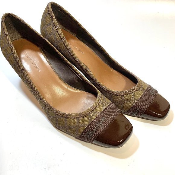 Etienne Aigner | Shoes | Vintage Etienne Aigner Brown Slipon Heel Pumps ...